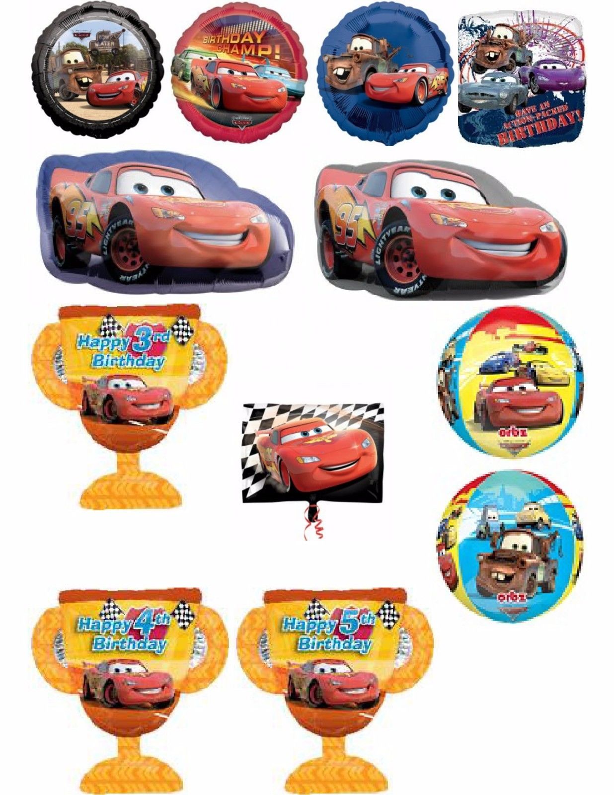 Disney Cars Balloons - Balloon Geeks